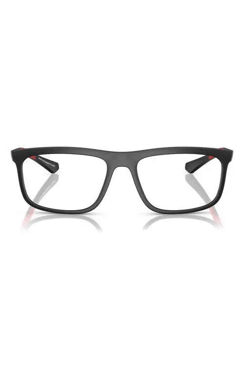 Emporio Armani 55mm Square Eyeglasses - Matte Black/demo Lens