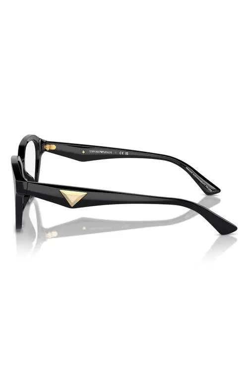 Emporio Armani 53mm Irregular Eyeglasses