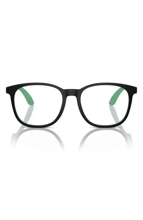 Emporio Armani 49mm Phantos Optical Glasses - Matte Black/demo Lens