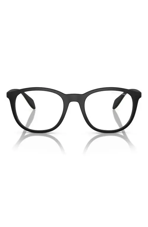 Emporio Armani 52mm Phantos Optical Eyeglasses - Matte Black/clear