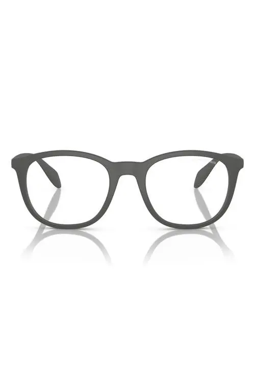 Emporio Armani 52mm Phantos Optical Eyeglasses - Matte Grey/clear