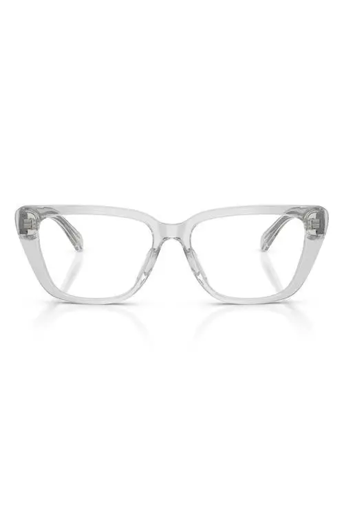 Emporio Armani 54mm Cat Eye Eyeglasses - Shiny Crystal/demo Lens