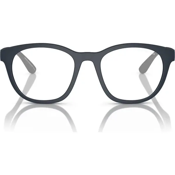 Emporio Armani 47mm Phantos Optical Glasses - Matte Blue/clear