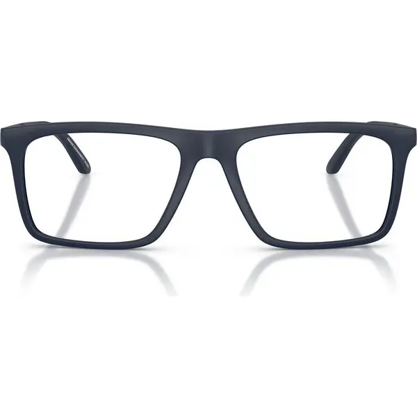 Emporio Armani 55mm Square Eyeglasses - Matte Blue/demo Lens