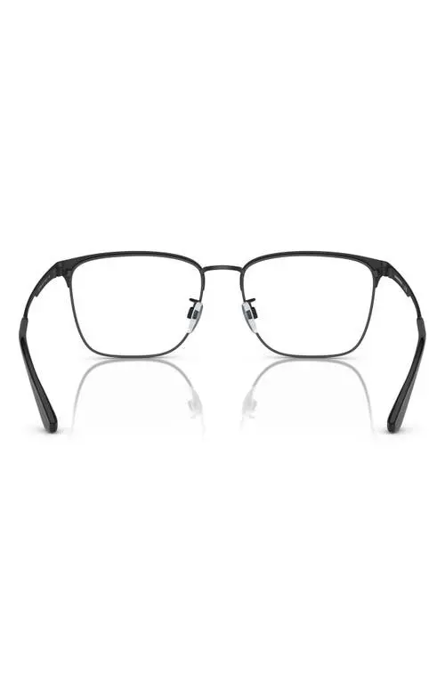 Emporio Armani 56mm Full Rim Eyeglasses - Matte Black /demo Lens