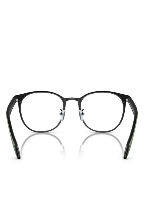 Emporio Armani 52mm Phantos Optical Glasses - Matte Black /demo Lens
