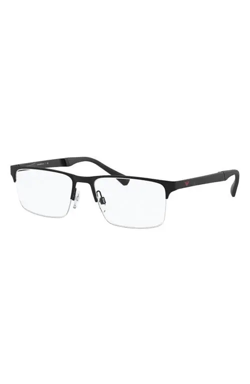Emporio Armani 55mm Rectangle Optical Glasses