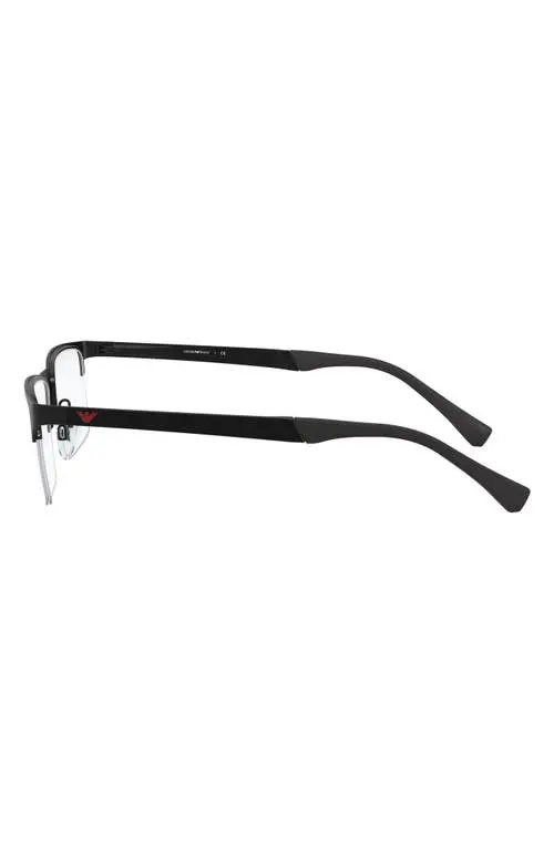 Emporio Armani 55mm Rectangle Optical Glasses