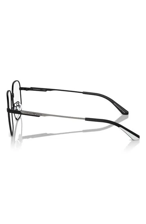 Emporio Armani 54mm Optical Glasses - Matte Black/demo Lens