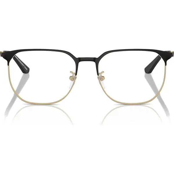 Emporio Armani 54mm Phantos Optical Glasses - Gold/black/demo Lens