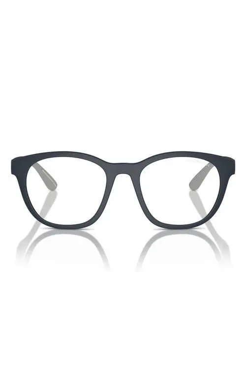 Emporio Armani 47mm Optical Glasses - Matte Blue/clear