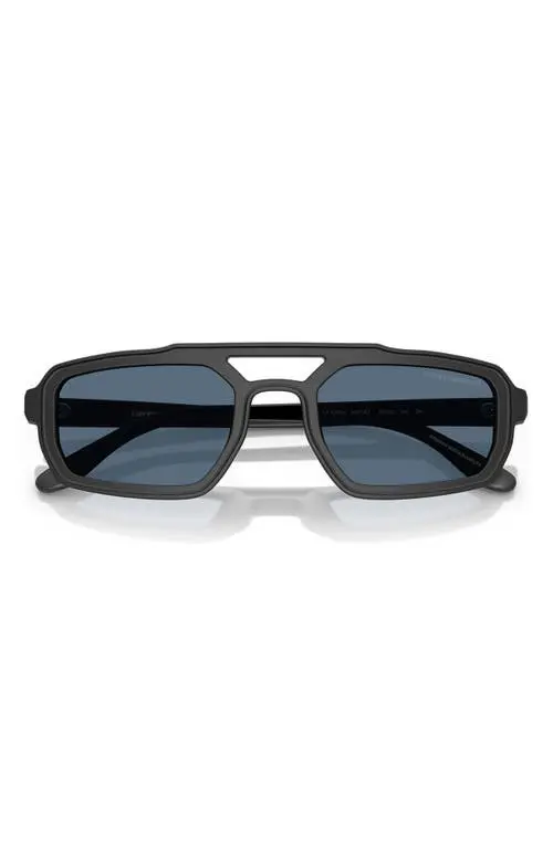 Emporio Armani 53mm Irregular Sunglasses