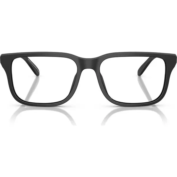 Emporio Armani 54mm Rectangle Eyeglasses - Matte Black/demo Lens