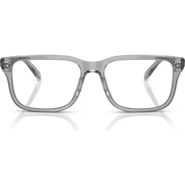 Emporio Armani 54mm Rectangle Eyeglasses - Shiny Grey/demo Lens