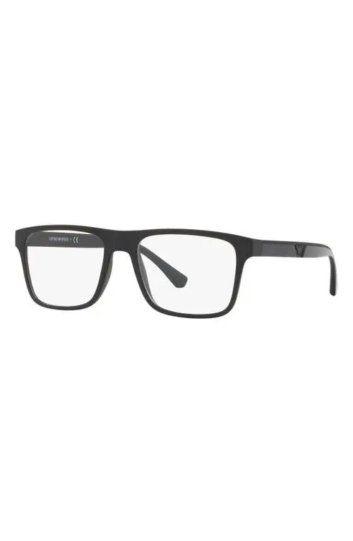 Emporio Armani 52mm Rectangle Eyeglasses