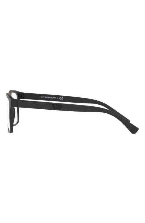 Emporio Armani 52mm Rectangle Eyeglasses