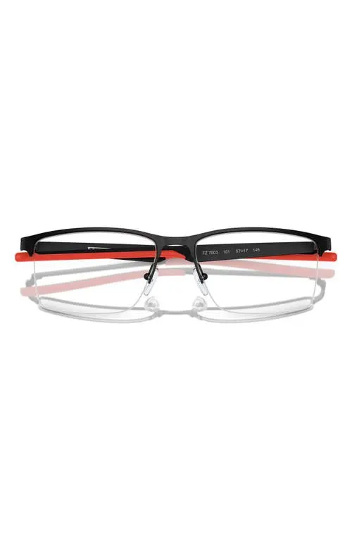 SCUDERIA FERRARI 57mm Rectangle Eyeglasses - Matte Black/demo Lens