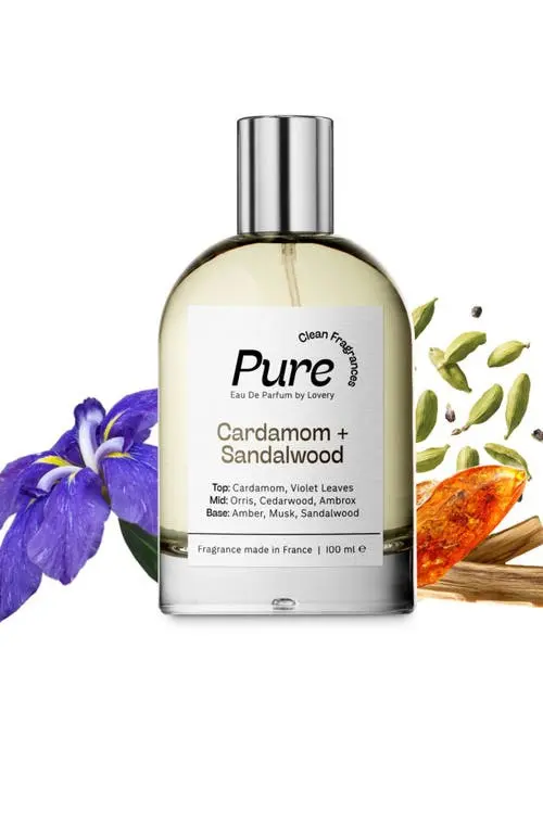 LOVERY Pure Cardamom Sandalwood Eau De Parfum, Made In France - Silver/ White/ Cream/ Black