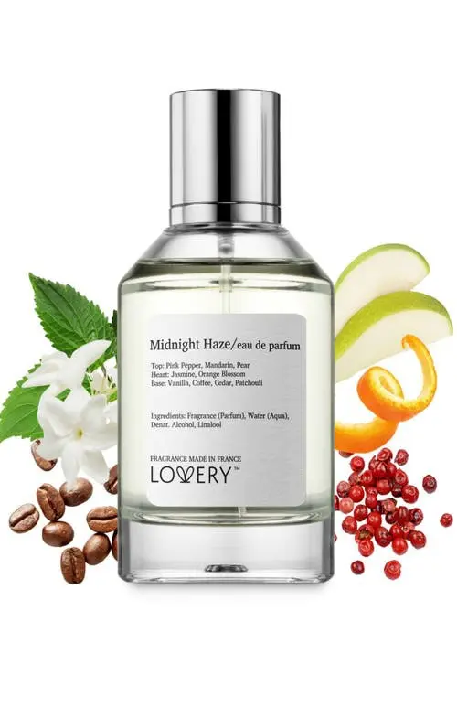 LOVERY Midnight Haze Eau De Parfum Spray, Made In France - Silver/ White/ Cream/ Black