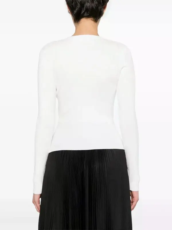 Elisabetta Franchi Ribbed Jumper With Detachable Necklace