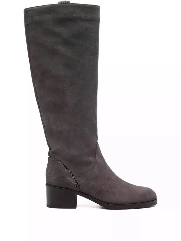 DOUCAL'S 50mm Block-heel Boots - Grey