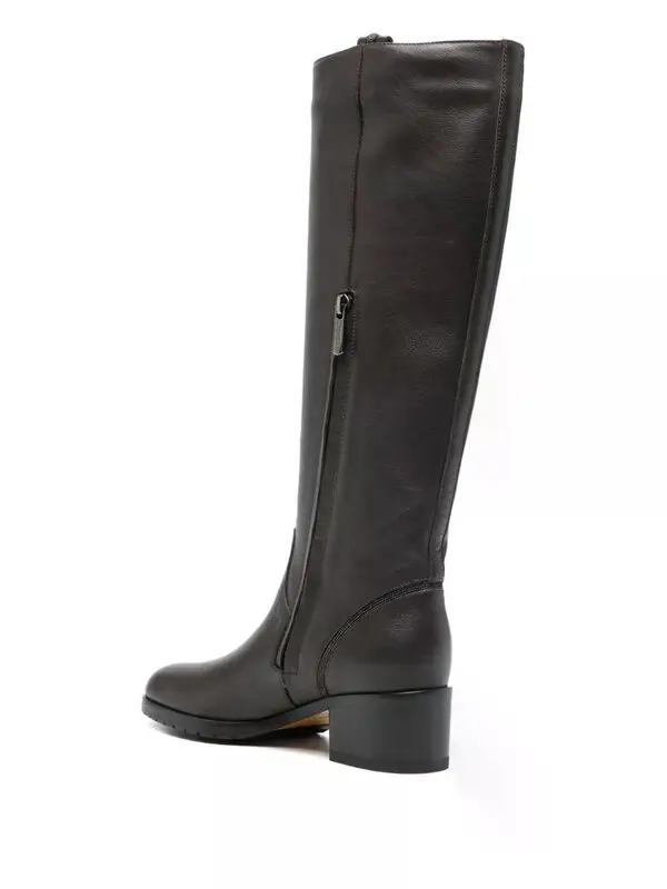 DOUCAL'S 50mm Calf Leather Boots - Brown
