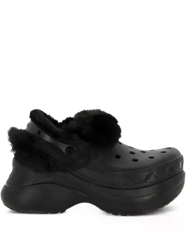 CROCS Bae Textured Lined Platform Slip-on