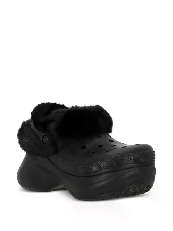 CROCS Bae Textured Lined Platform Slip-on