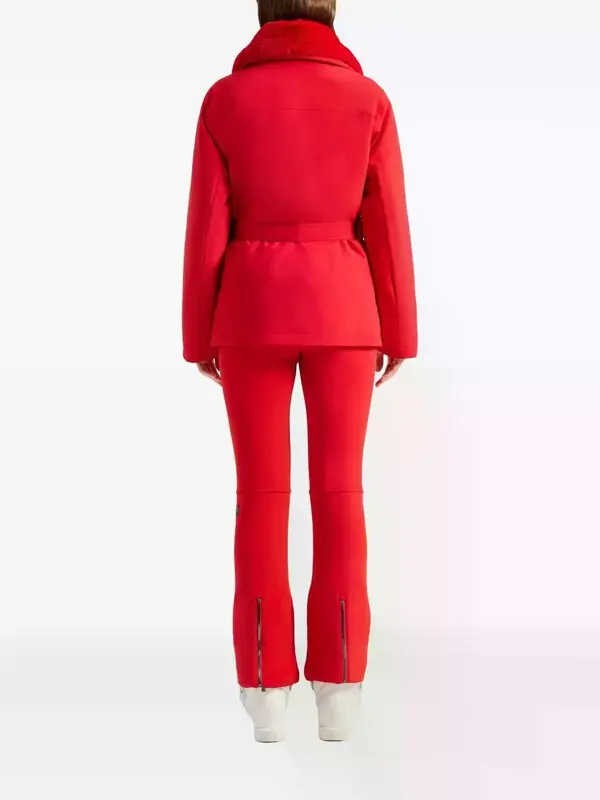Fusalp Fur Collar Belted Ski Jacket