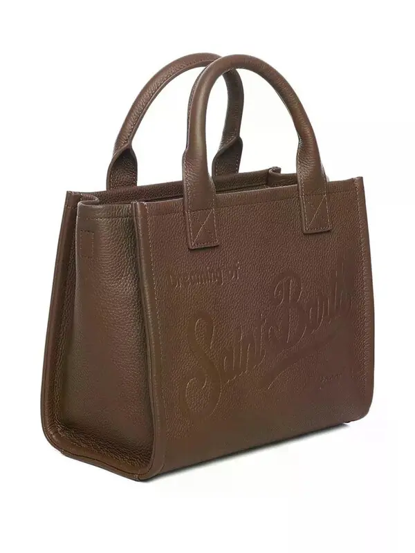 MC2 SAINT BARTH Midi Embossed Top-handle Tote Bag - Brown