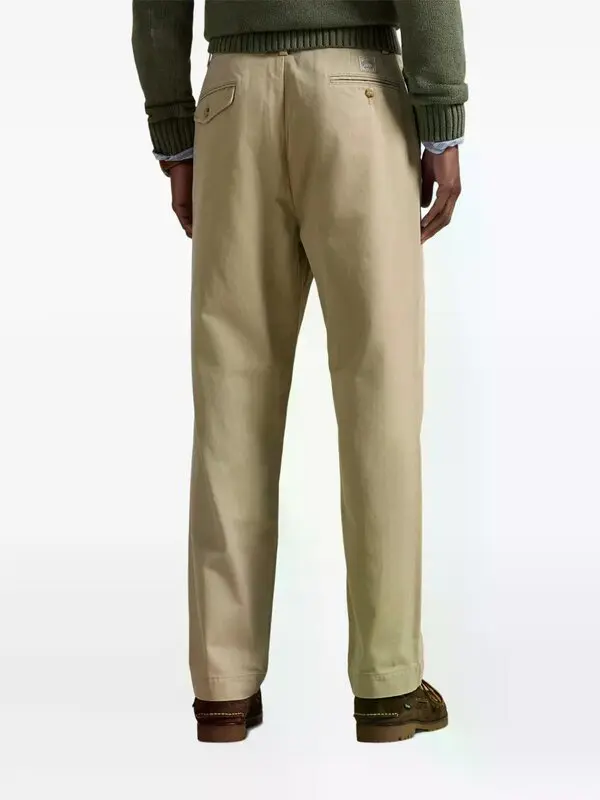 Polo Ralph Lauren Twill Pleated Trousers - Neutrals