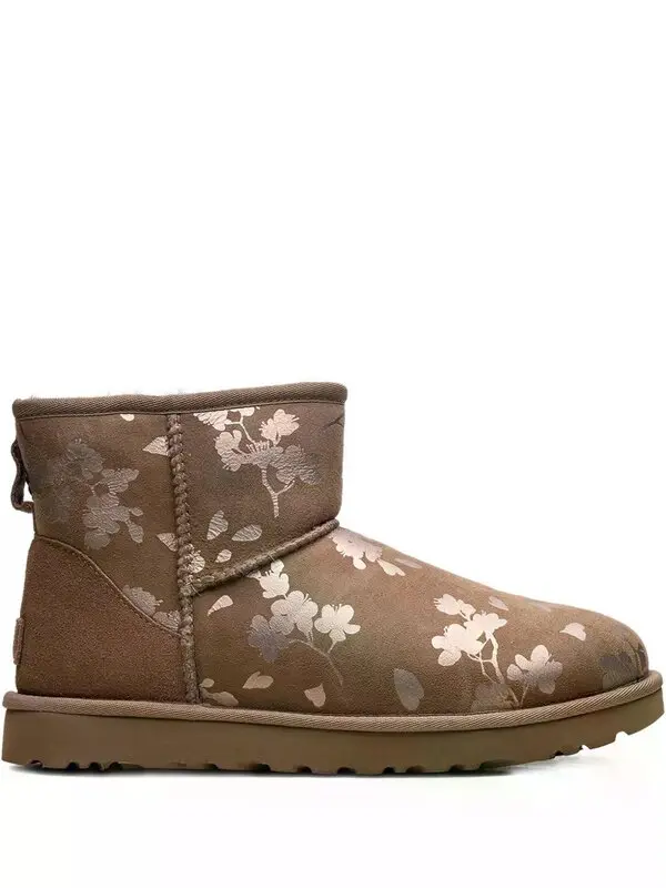 UGG Classic Mini Floral Ankle Boots