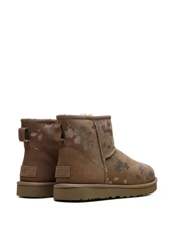 UGG Classic Mini Floral Ankle Boots