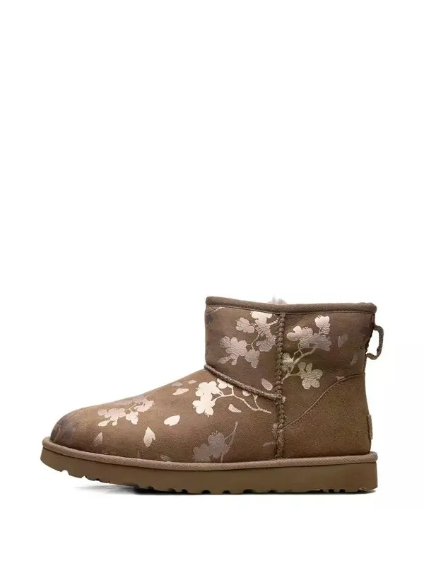 UGG Classic Mini Floral Ankle Boots