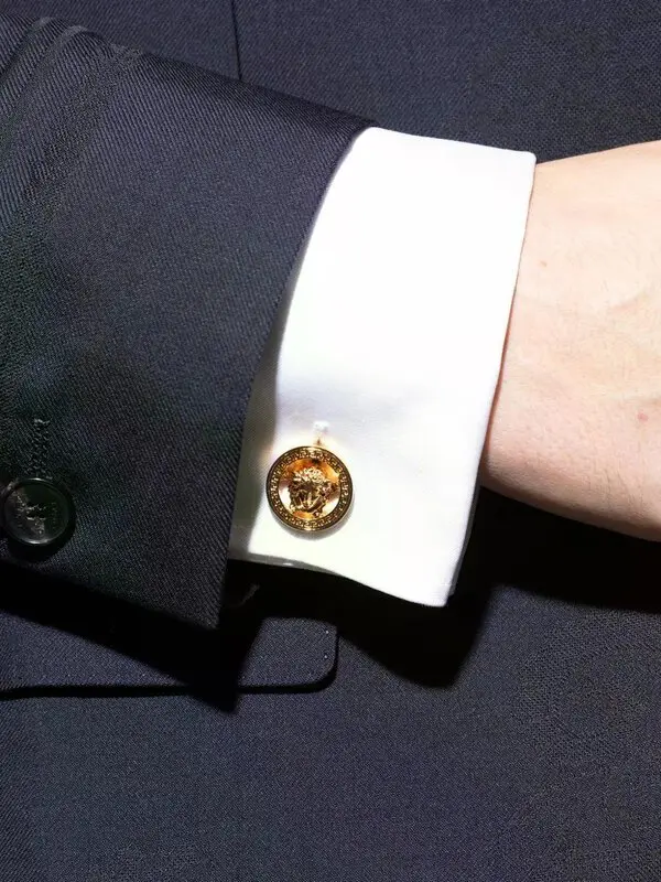 Versace Medusa Head-motif Round-shape Cufflinks