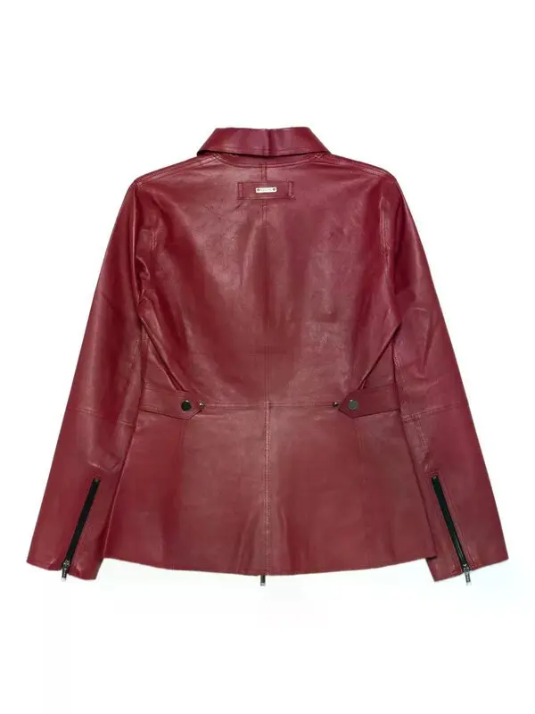 Iceberg Leather Zip Jacket