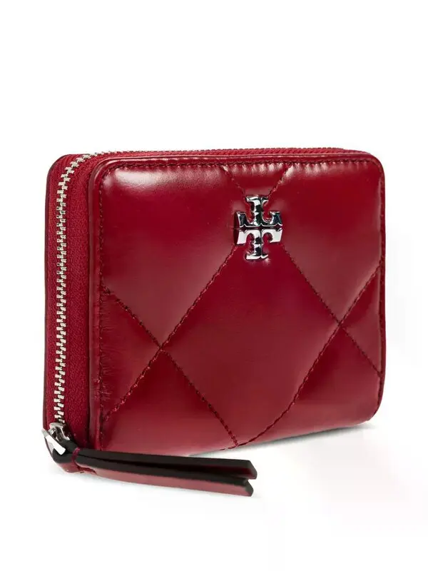 Tory Burch Kira Quilted-design Small Wallet - Red
