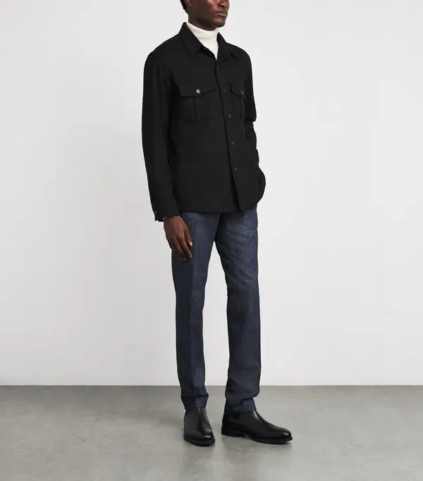 Canali Wool Overshirt