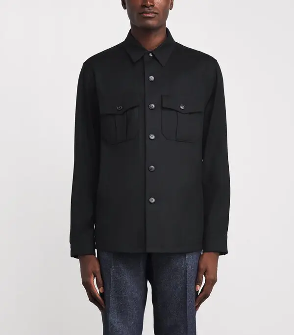 Canali Wool Overshirt