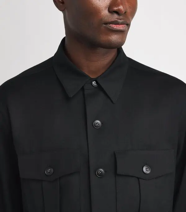 Canali Wool Overshirt