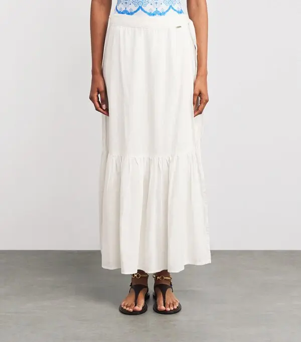 Melissa Odabash Cotton-linen Monroe Maxi Skirt