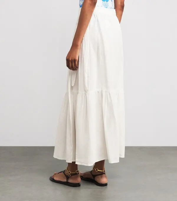 Melissa Odabash Cotton-linen Monroe Maxi Skirt