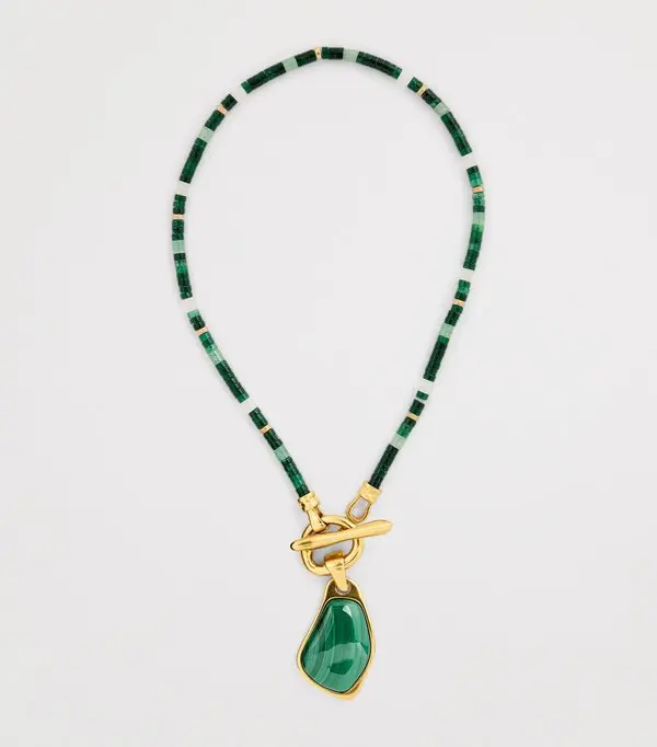 Zimmermann Malachite Beaded Ore Necklace