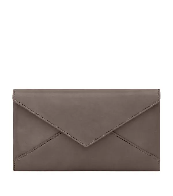 Saint Laurent Large Letter Wallet - Grey
