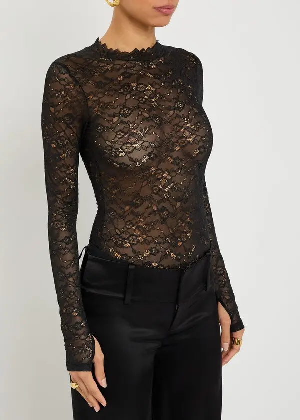 Alice + Olivia Taeyn Lace Bodysuit