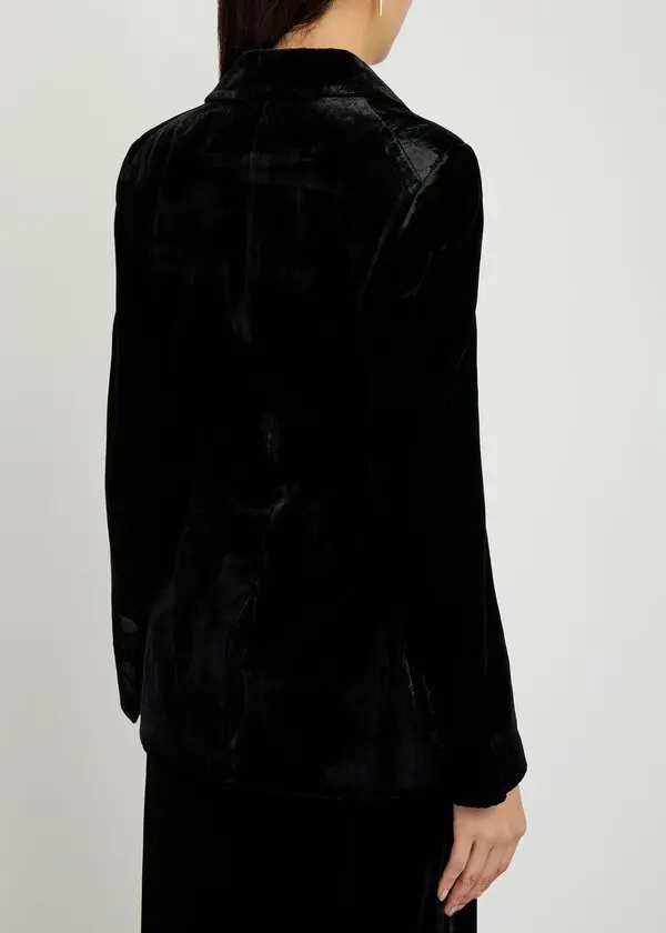 Veronica Beard Issel Belted Velour Jacket