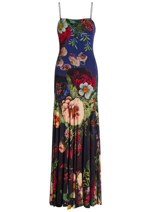 Alice + Olivia Augusta Floral-print Maxi Dress