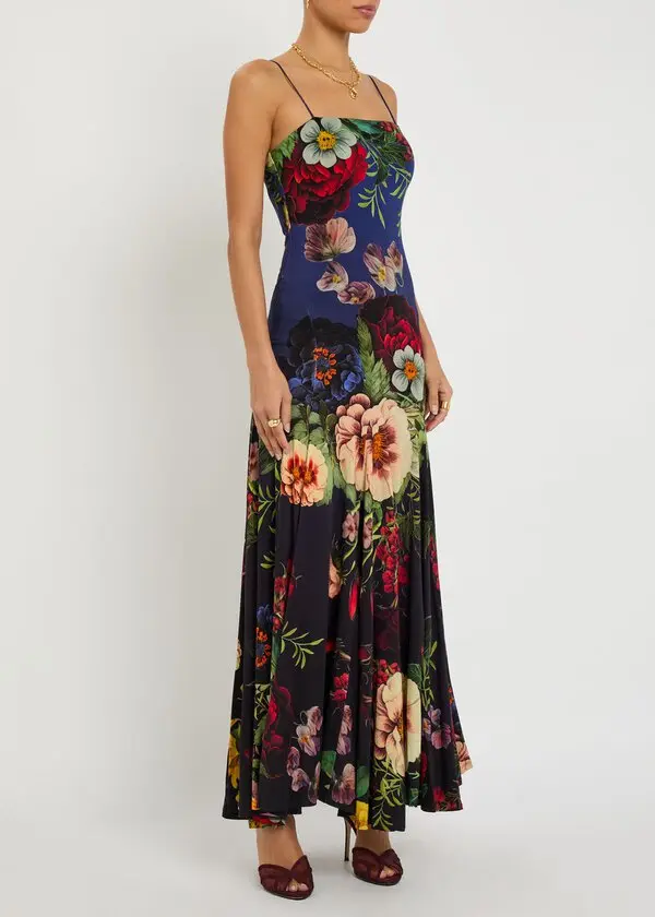 Alice + Olivia Augusta Floral-print Maxi Dress