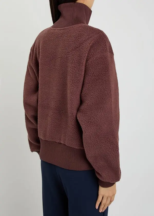 Varley Roselle Half-zip Fleece Sweatshirt - Brown