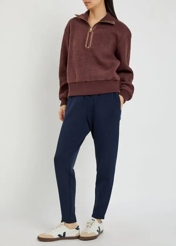 Varley Roselle Half-zip Fleece Sweatshirt - Brown